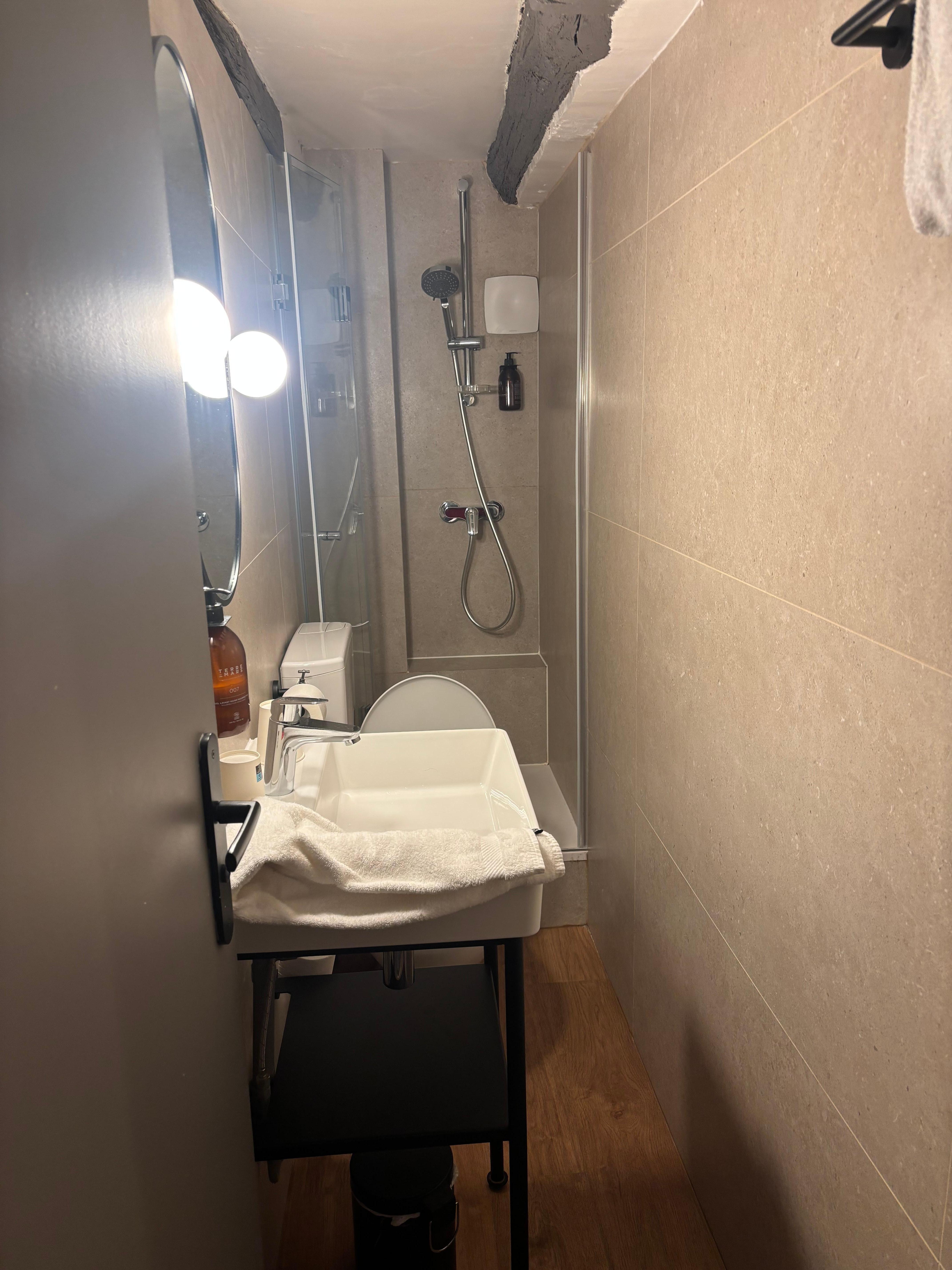 bathroom was a bit small