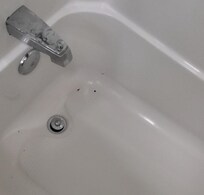 Chipped bathtub
