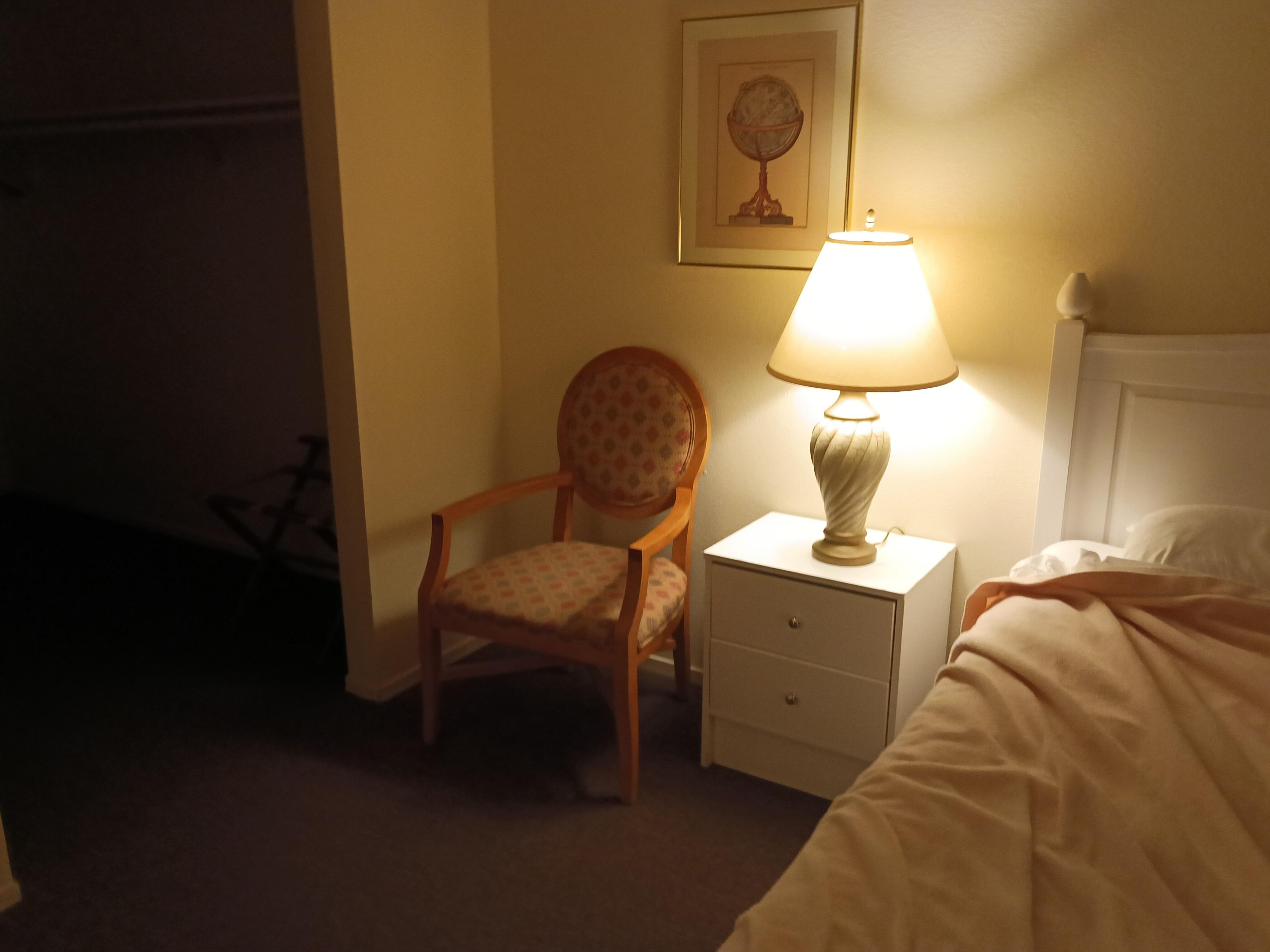 Amazing artwork and furniture...not...
No easy place to plug your cell phone in because cell phones didn't exist when this place was built and they haven't upgraded it to even include an extension cord...