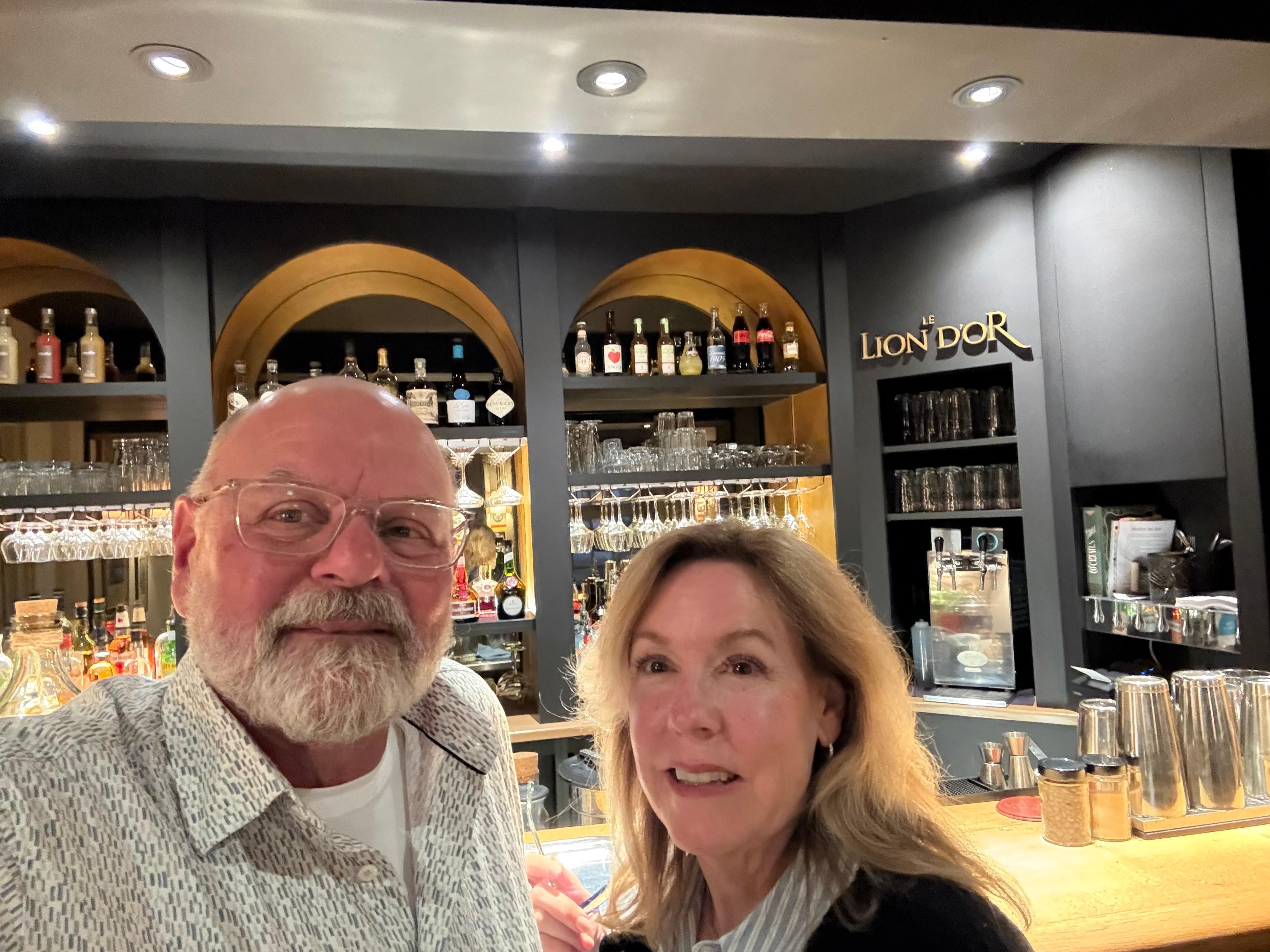 The bar at the Hotel Le Lion d’Or