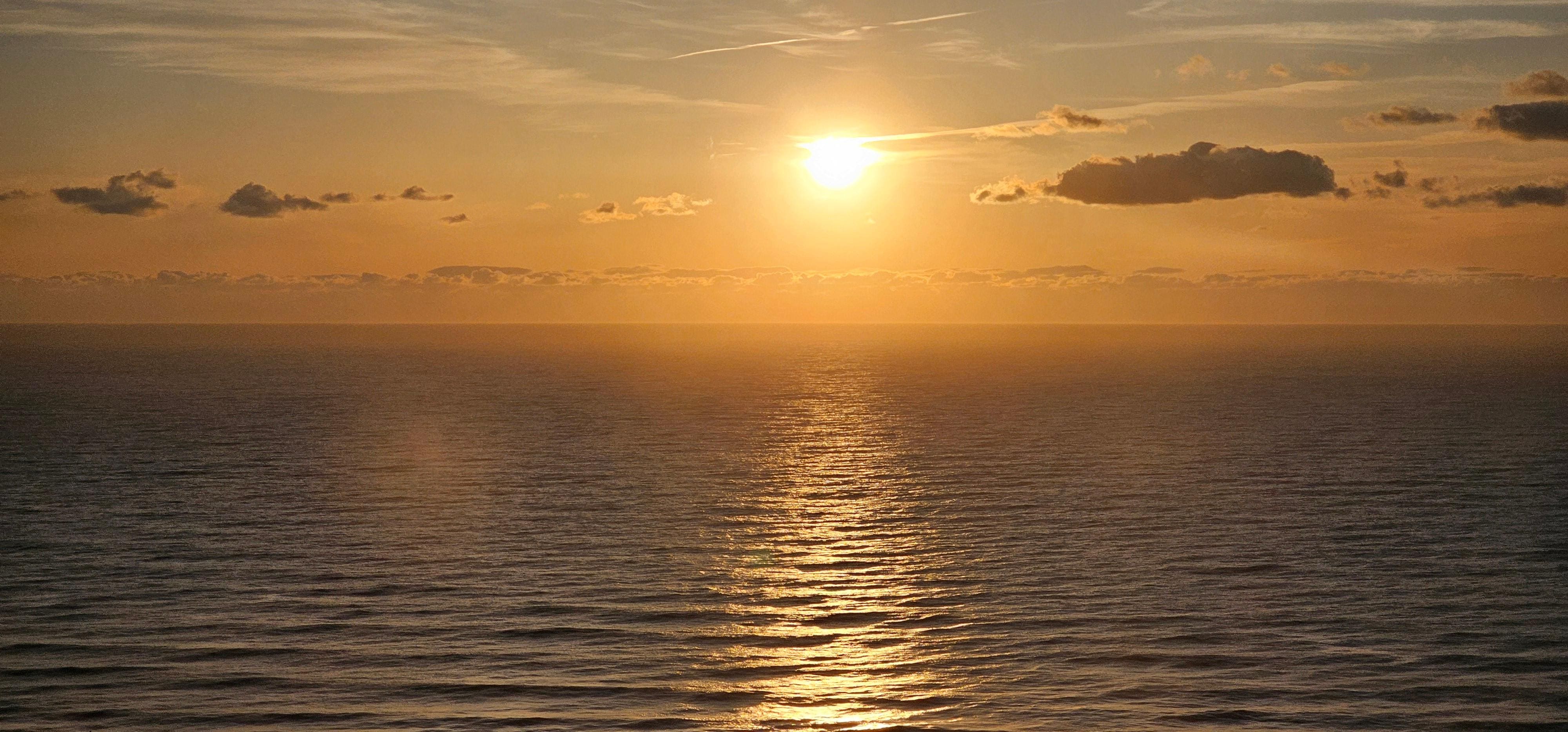 客房看到日出，非常美麗
