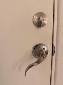 Broken doorknob