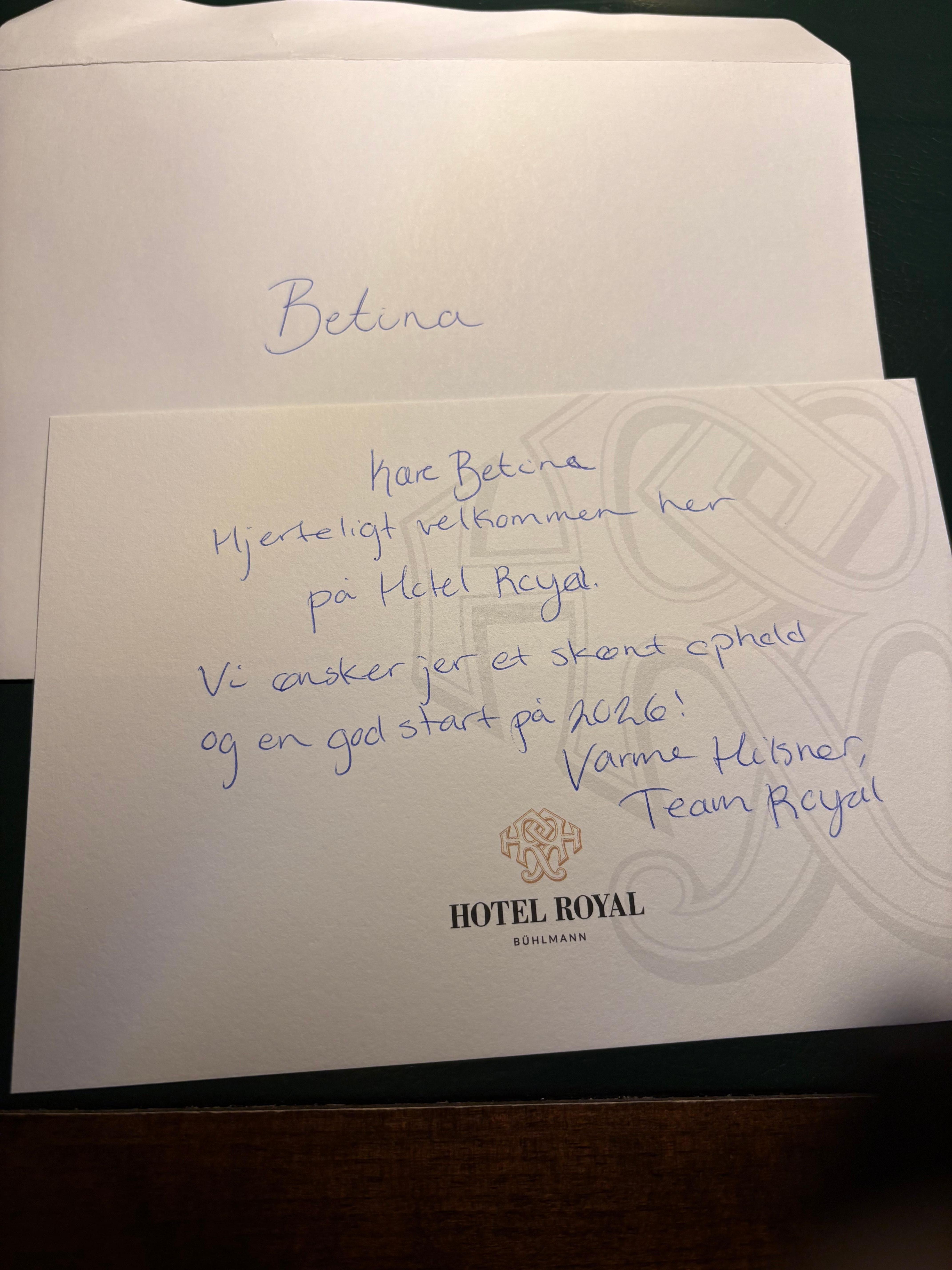 Så hyggeligt. Dejlig varm velkomst. 