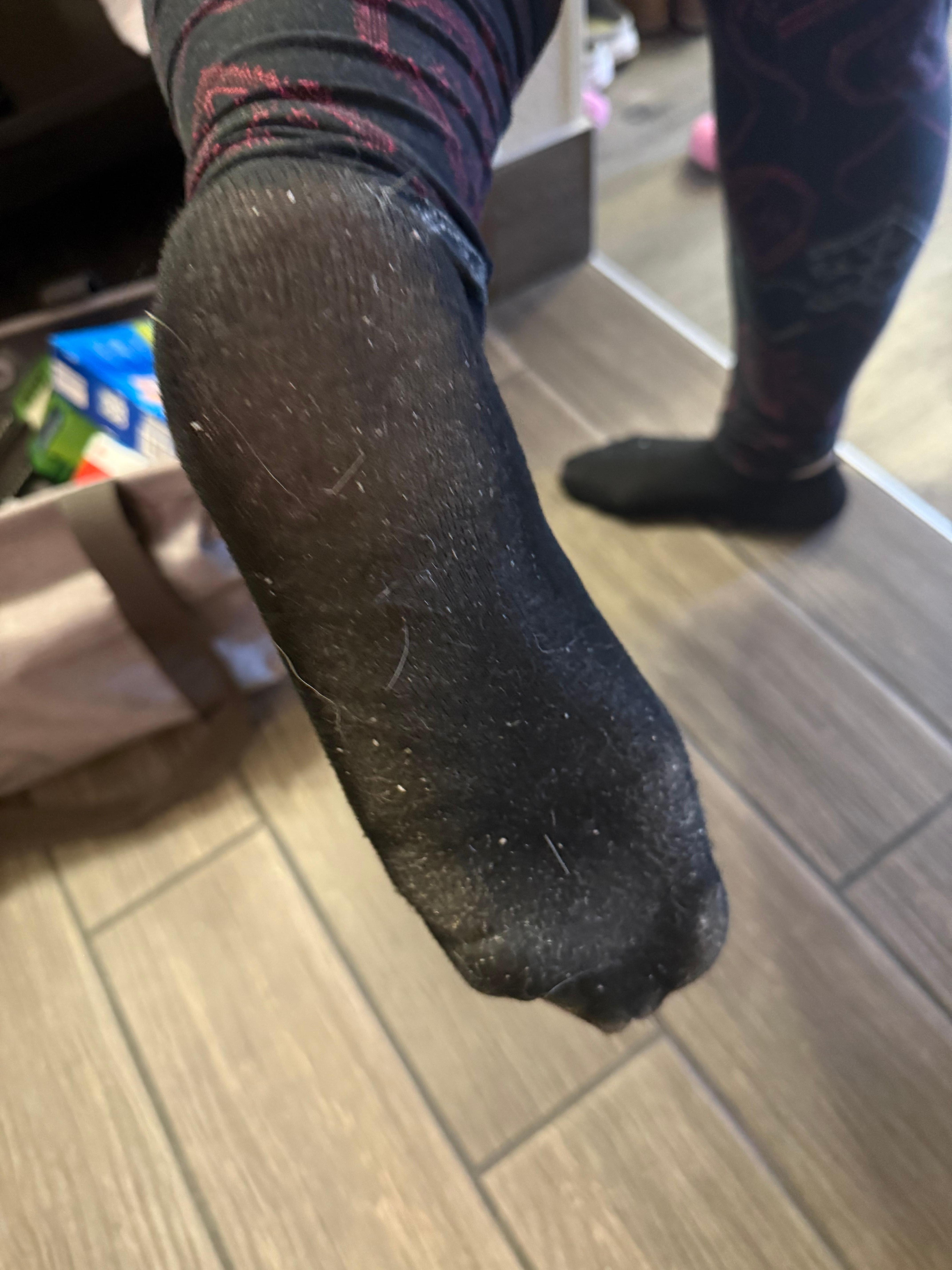 My wife’s sock minutes after walking into the room 
