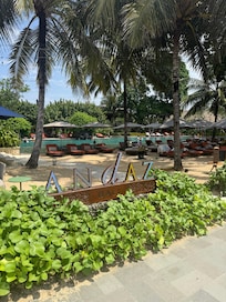 Entrance from the beach