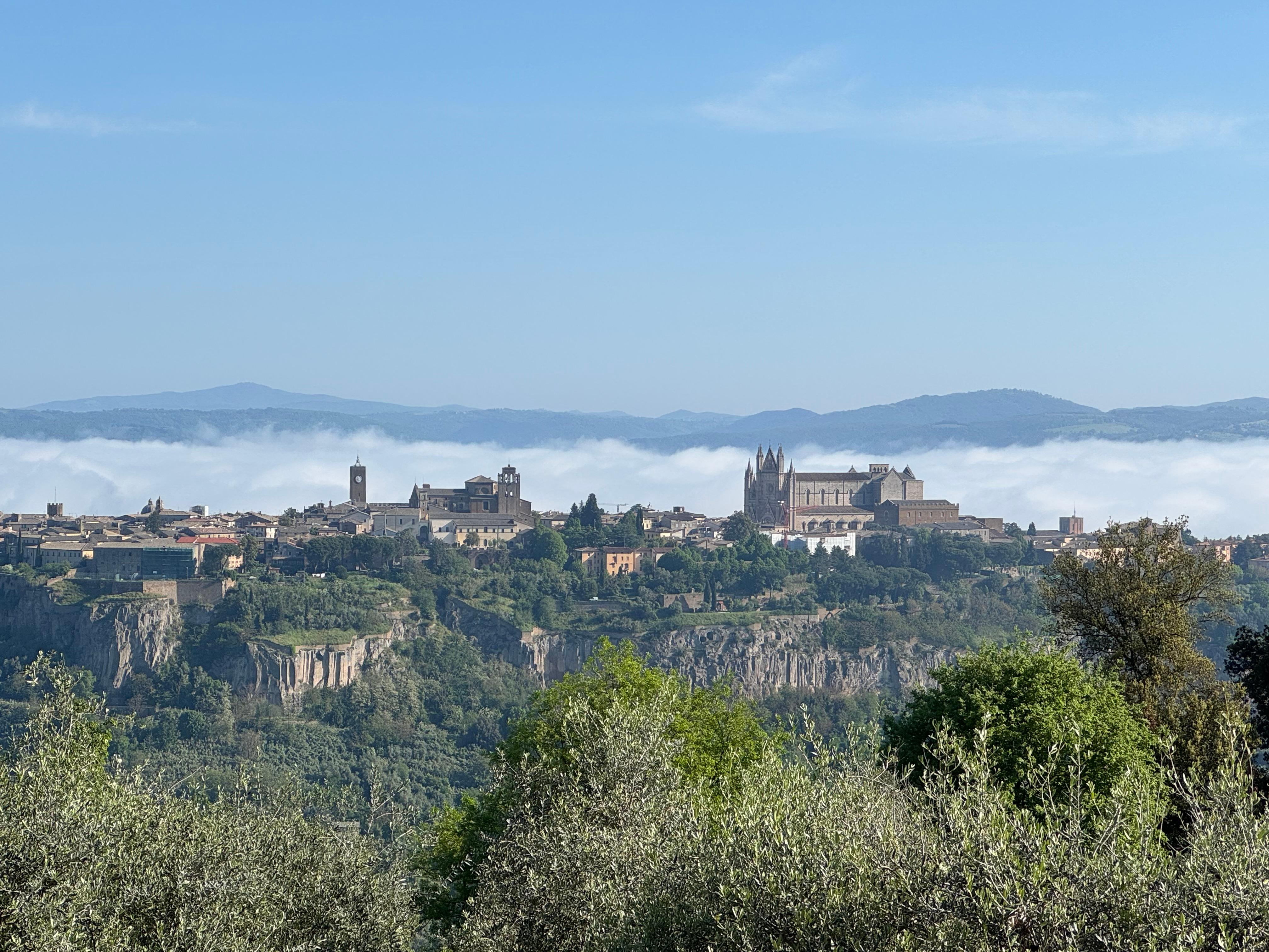 View of Orvieto pre-breakfast