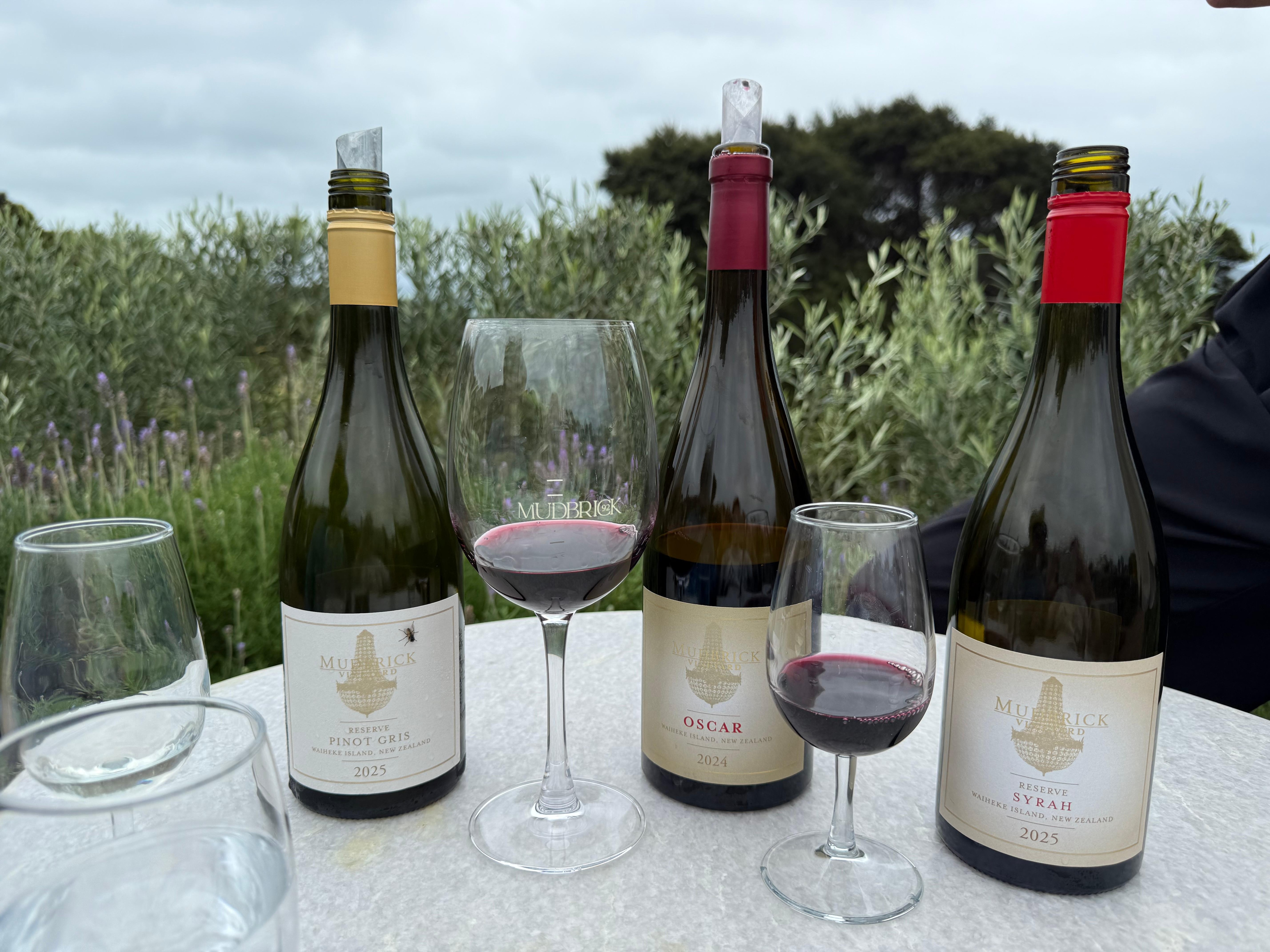 MudBrick Winery on the Ferry right by the Hilton 