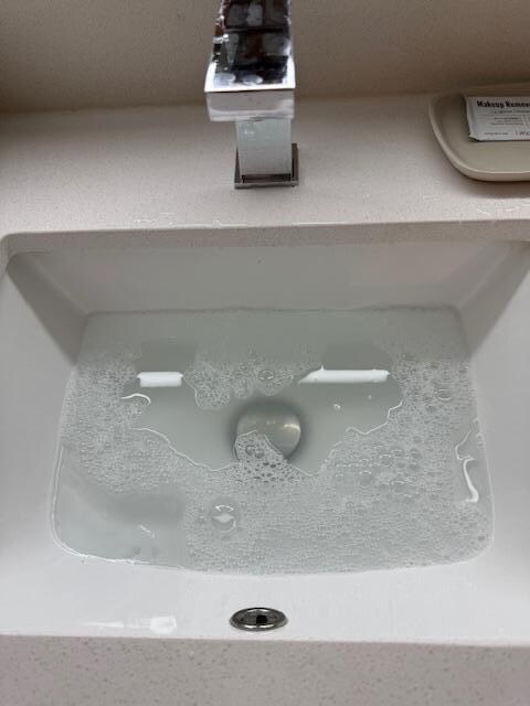 Water not going down. 