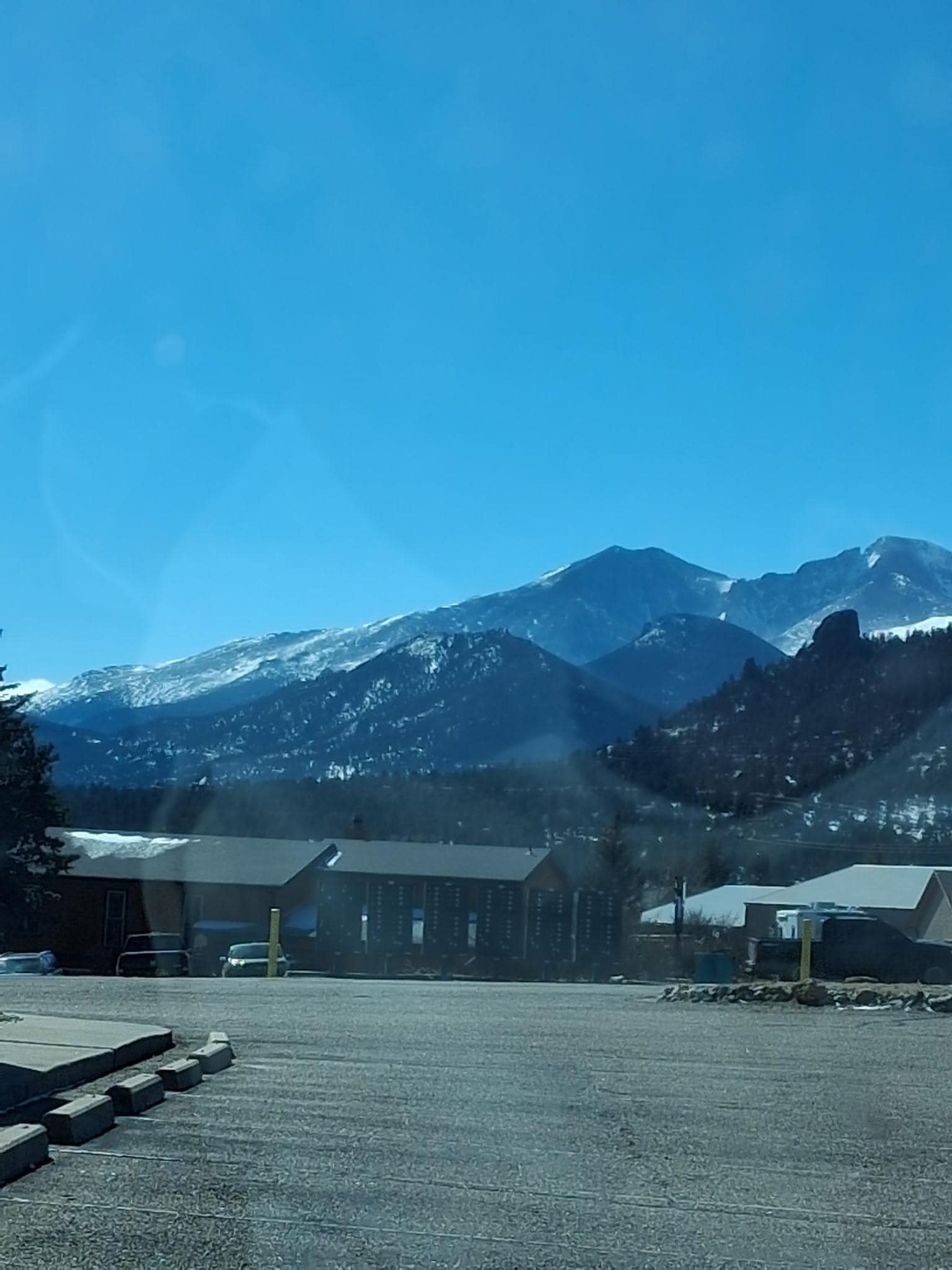 Inside looking out in the hotel.