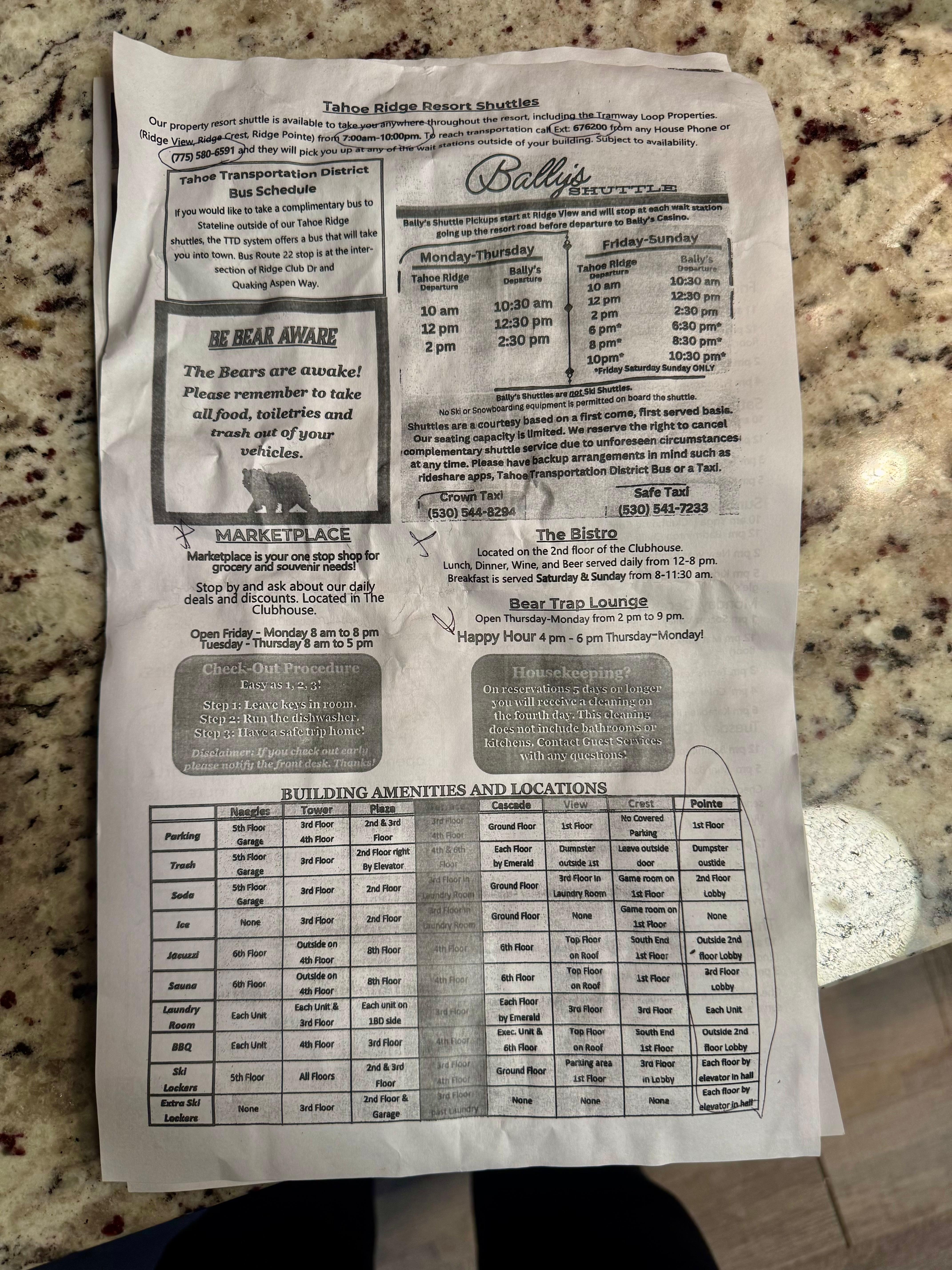 Advertised as hot tub in our building, but did not disclose it was out of order. 