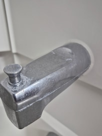 Water spots on faucet