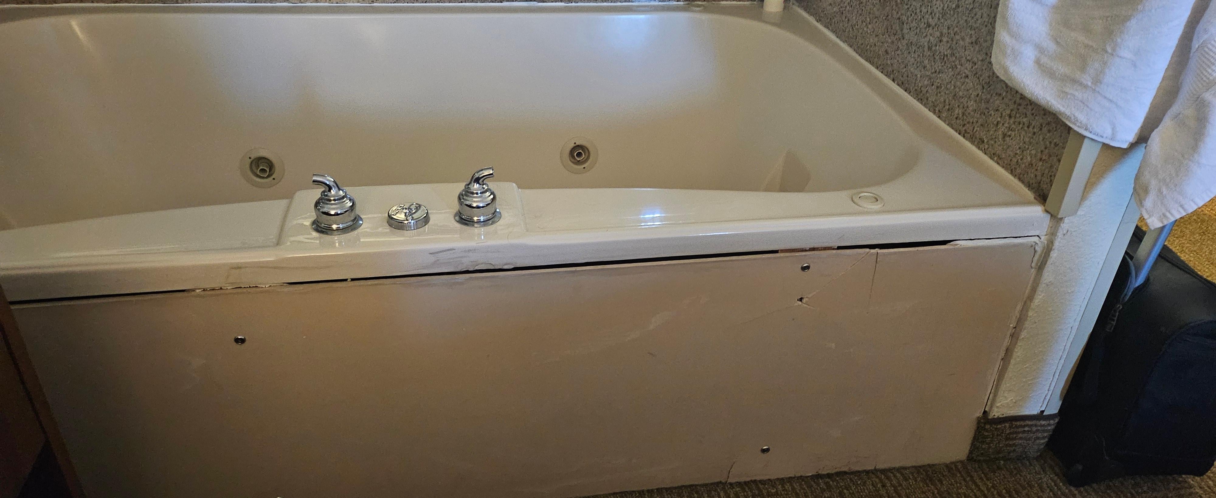 Broken "jetted tub"
