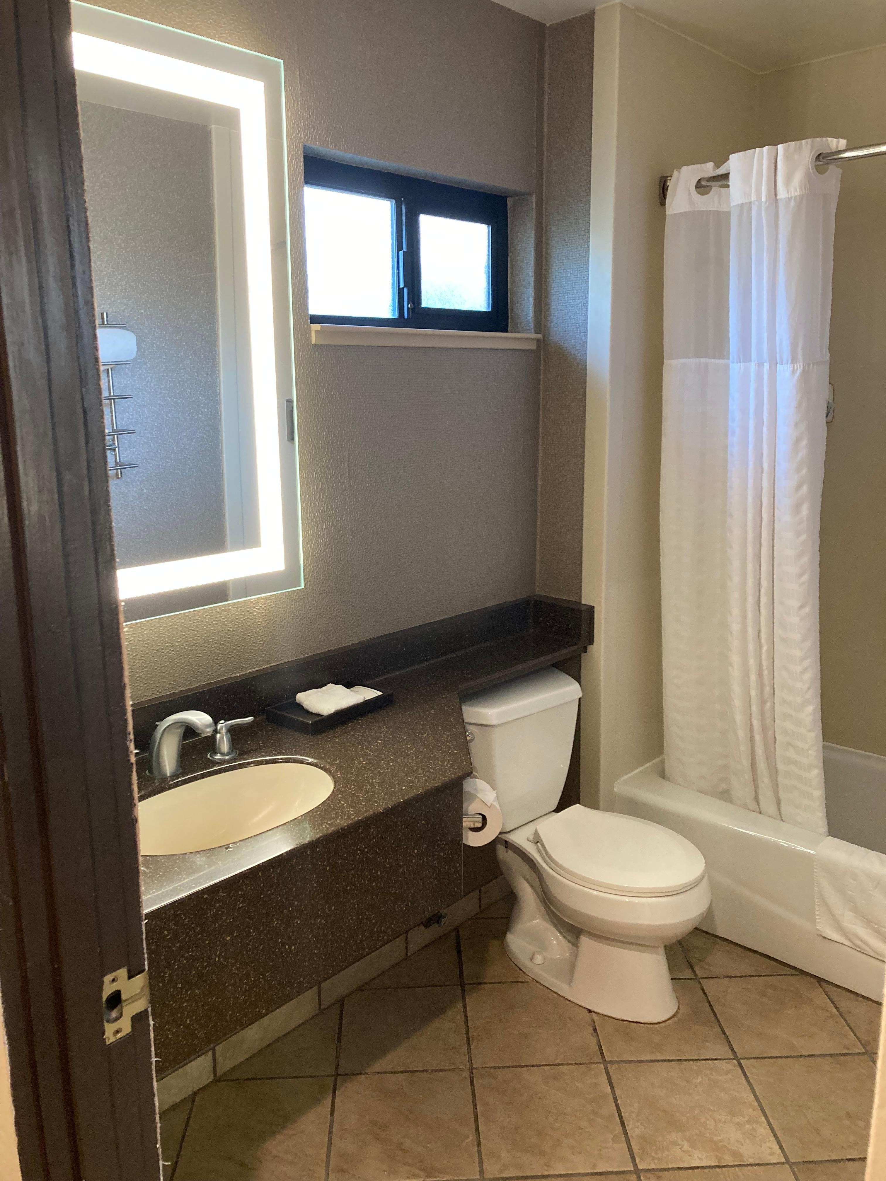 Bathroom before we left