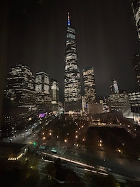 Night view from our room.