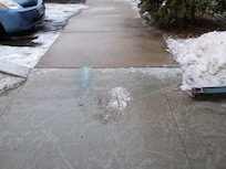 Fell on this ice around 11 am