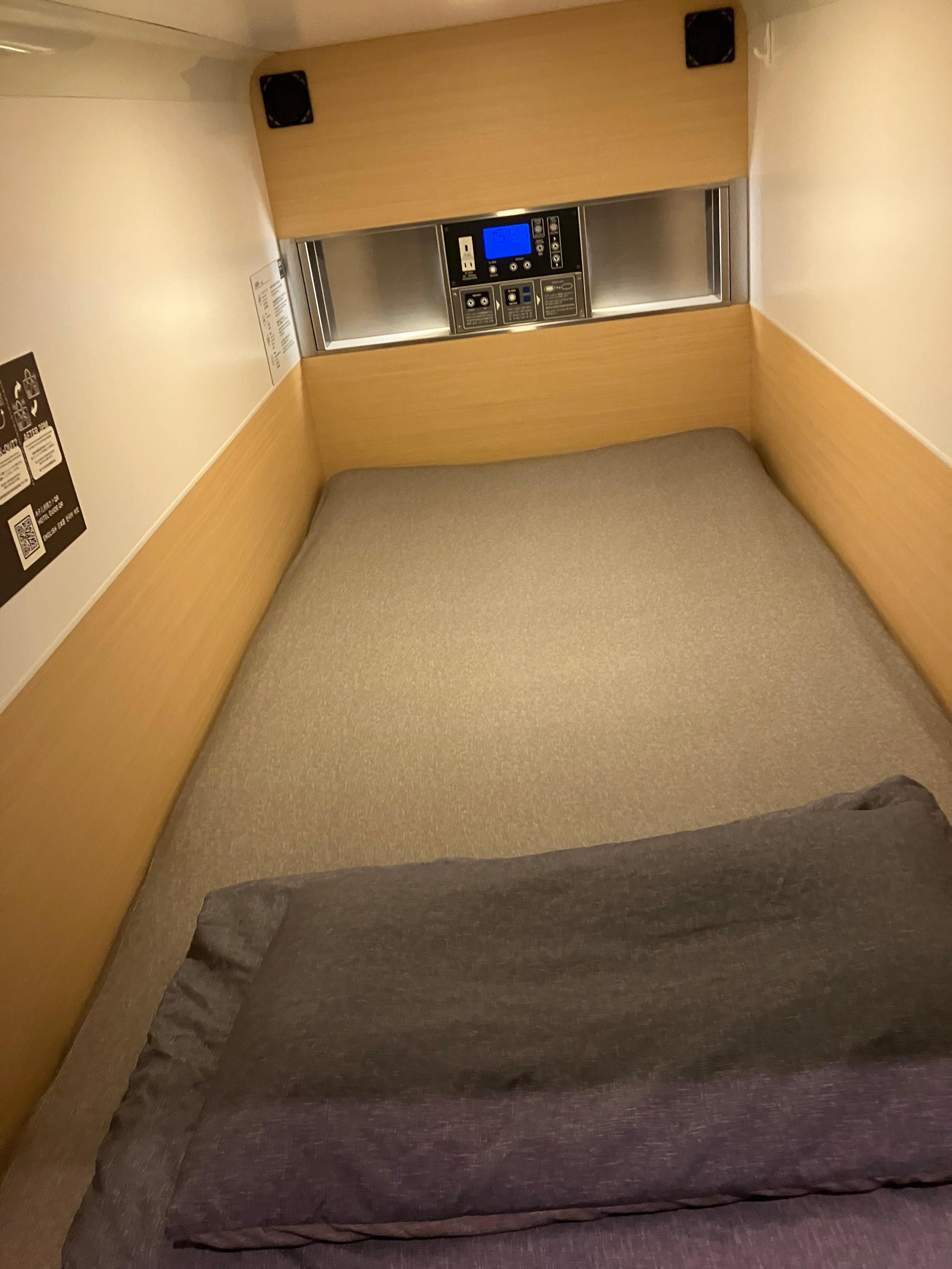 The inside of the capsule.