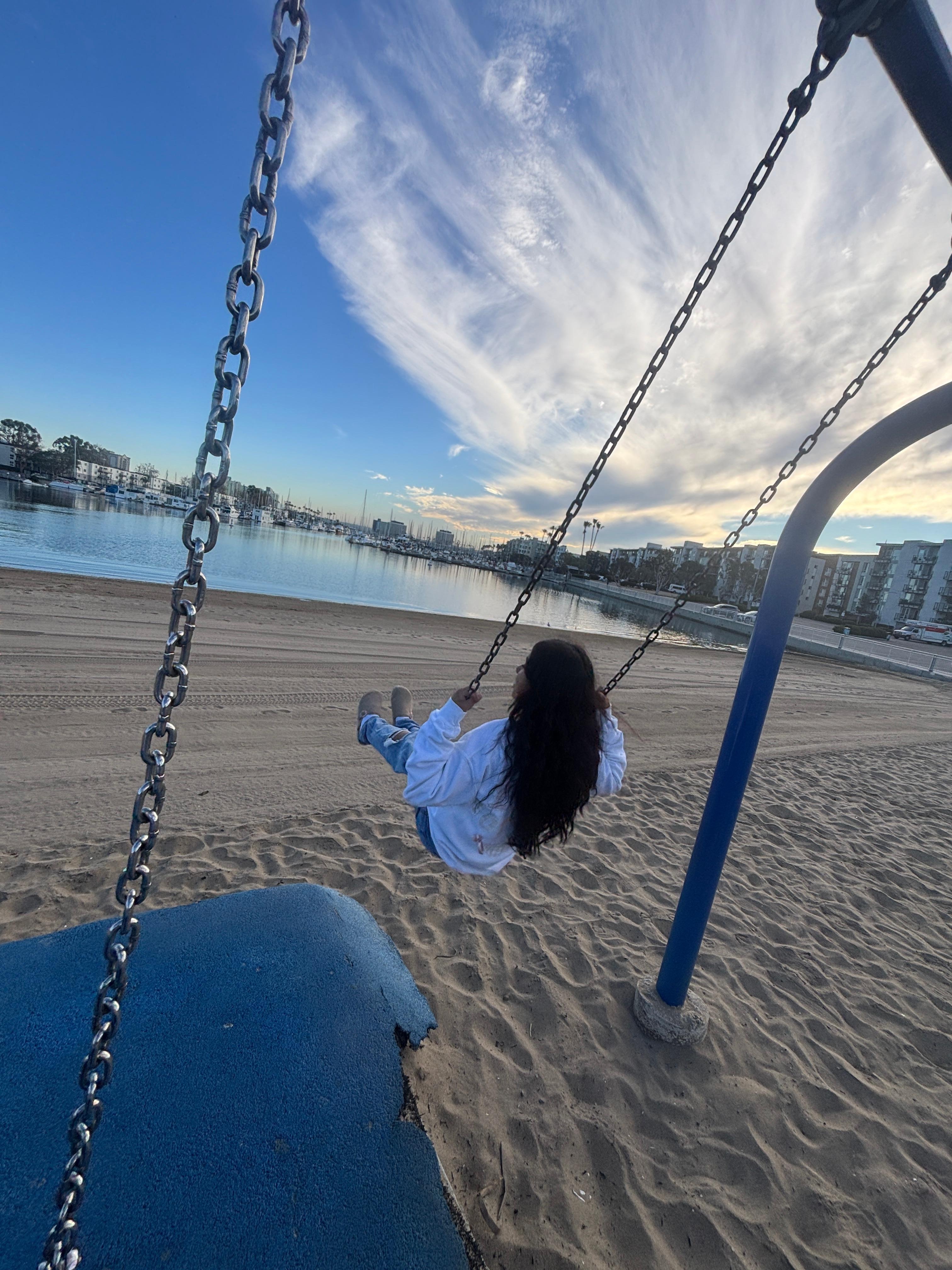 The playground on the property was perfect 🤍