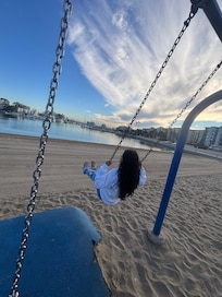 The playground on the property was perfect 🤍