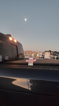 View of the moon set.