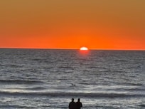 Sunset view from the balcony.