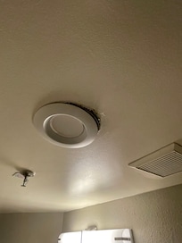 Ceiling in bathroom