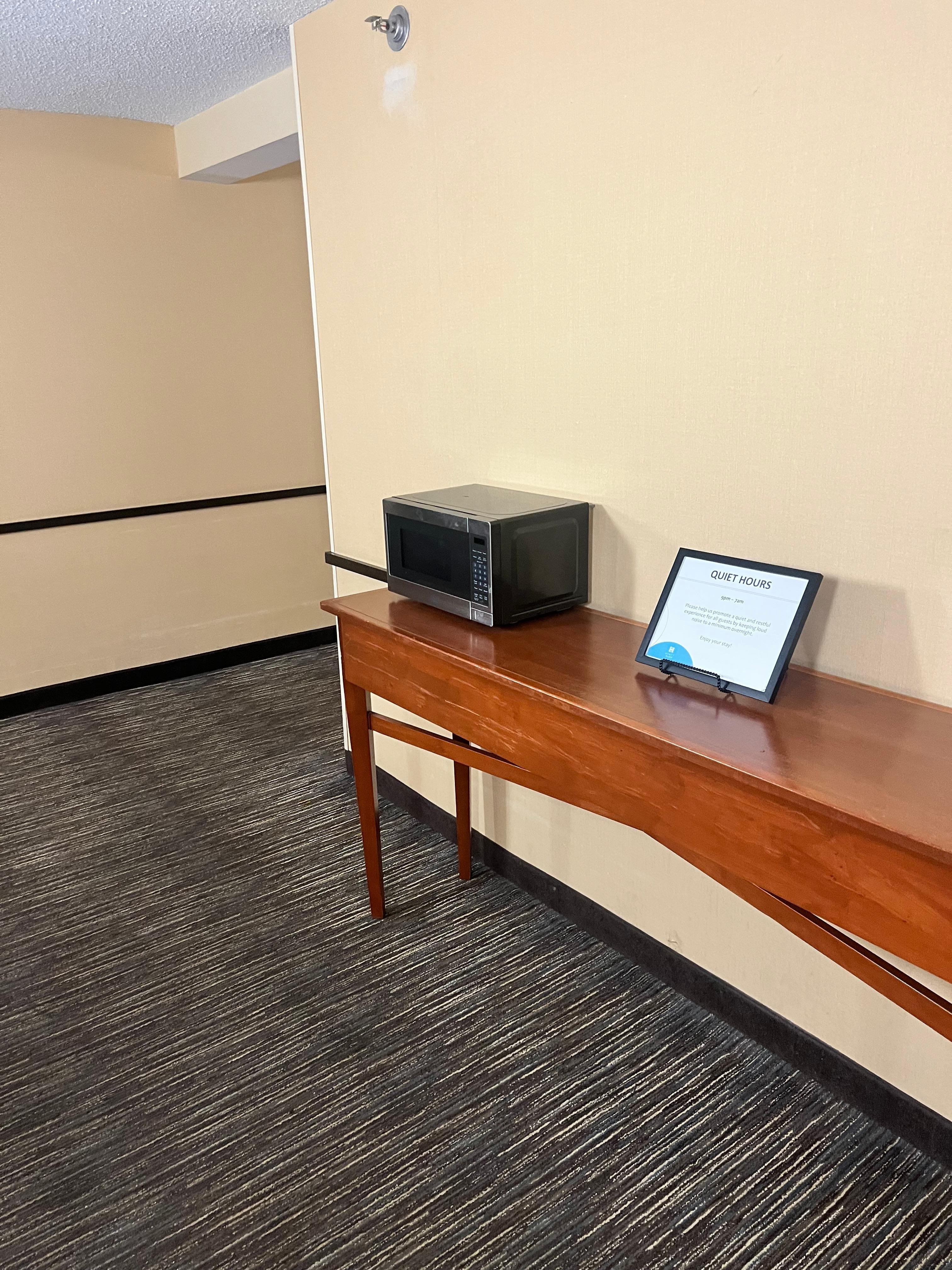 The microwave by the elevators on the third floor… shared by everyone!!!