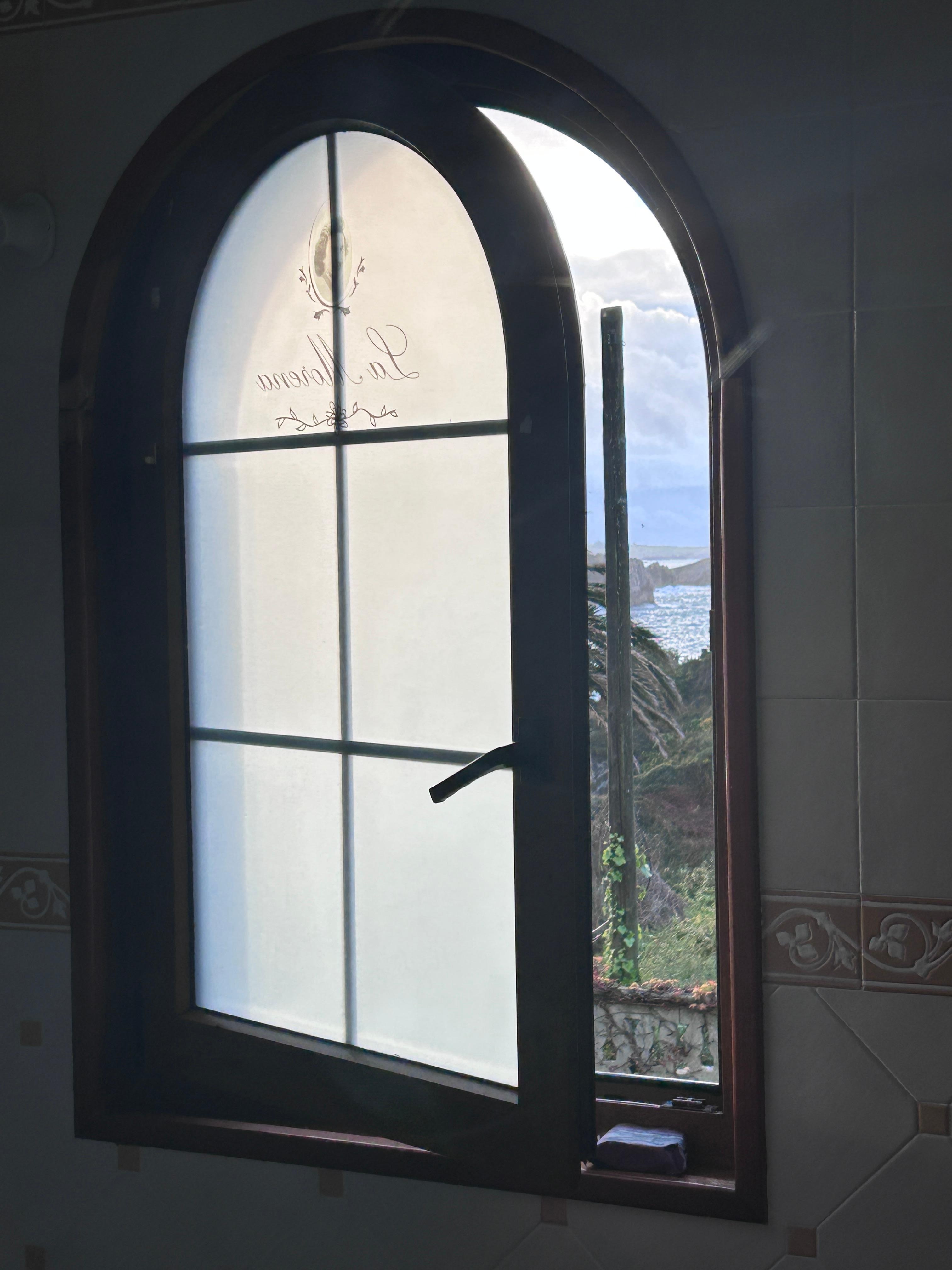 View from bathroom window!