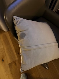 Wet oily stain of some kind