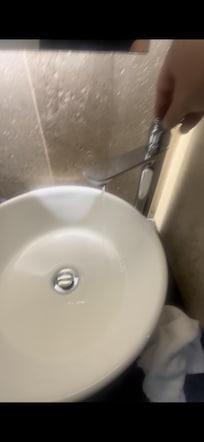 Low water pressure from the sink.