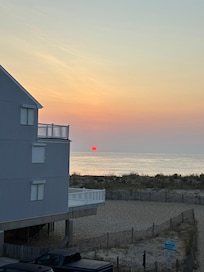 The balcony on the morning we left.