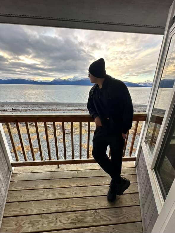 My hotel room with an amazing view