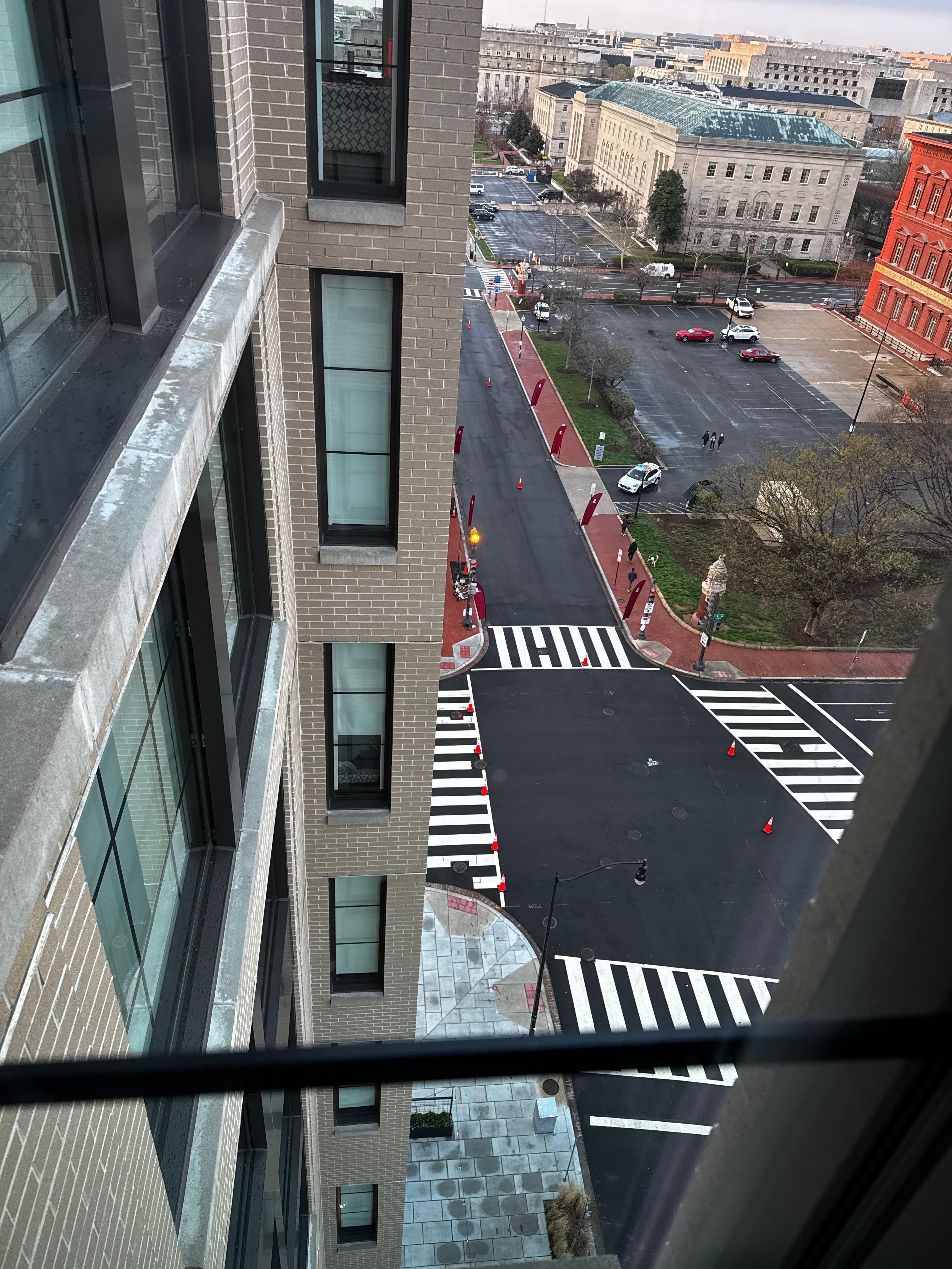 We had a great view of the city. 