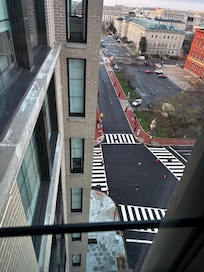 We had a great view of the city.