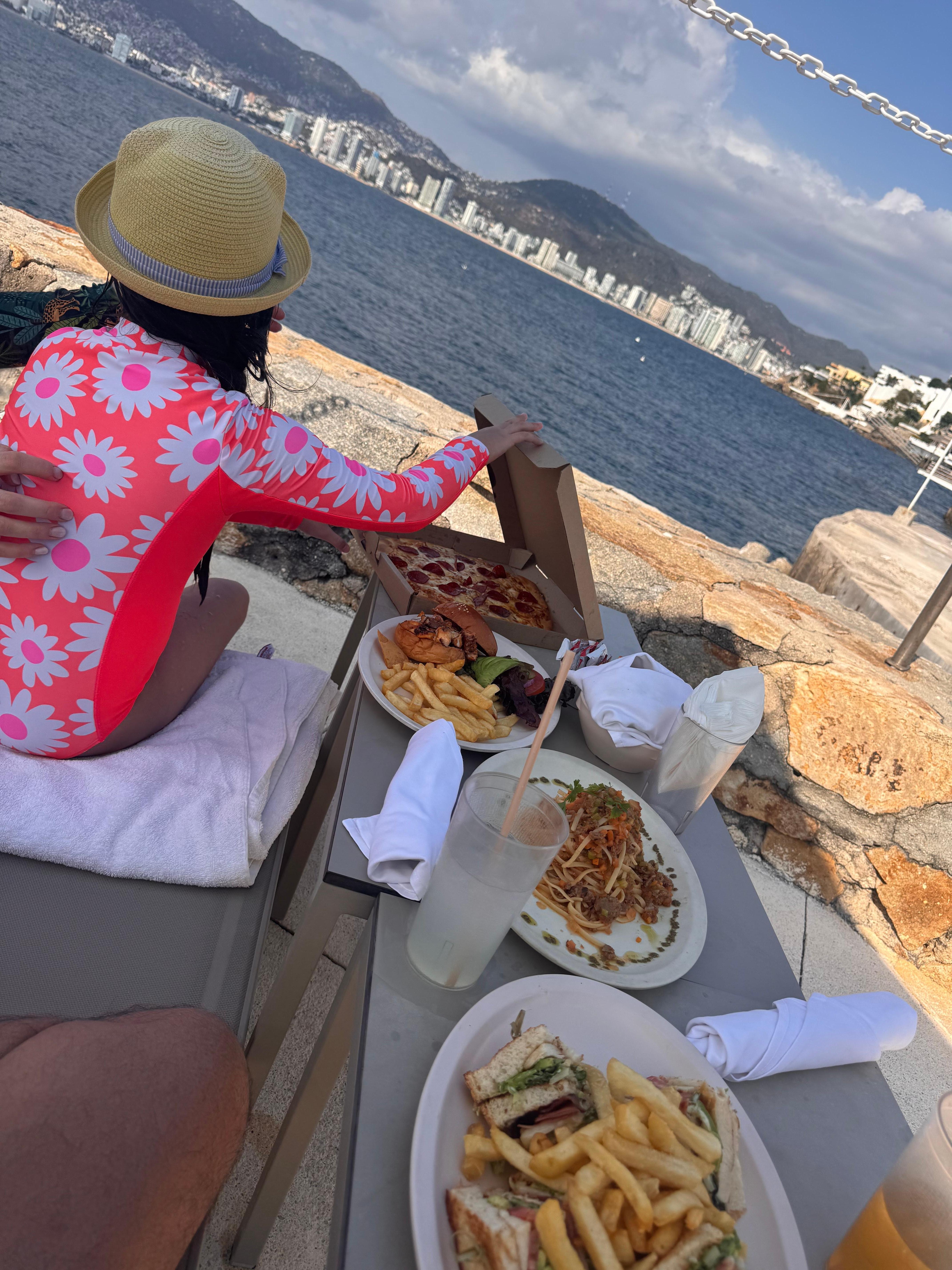 Disfrutando en la concha 