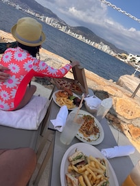 Disfrutando en la concha