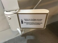 Only hotel could switch this towel rail on and they did not having requested