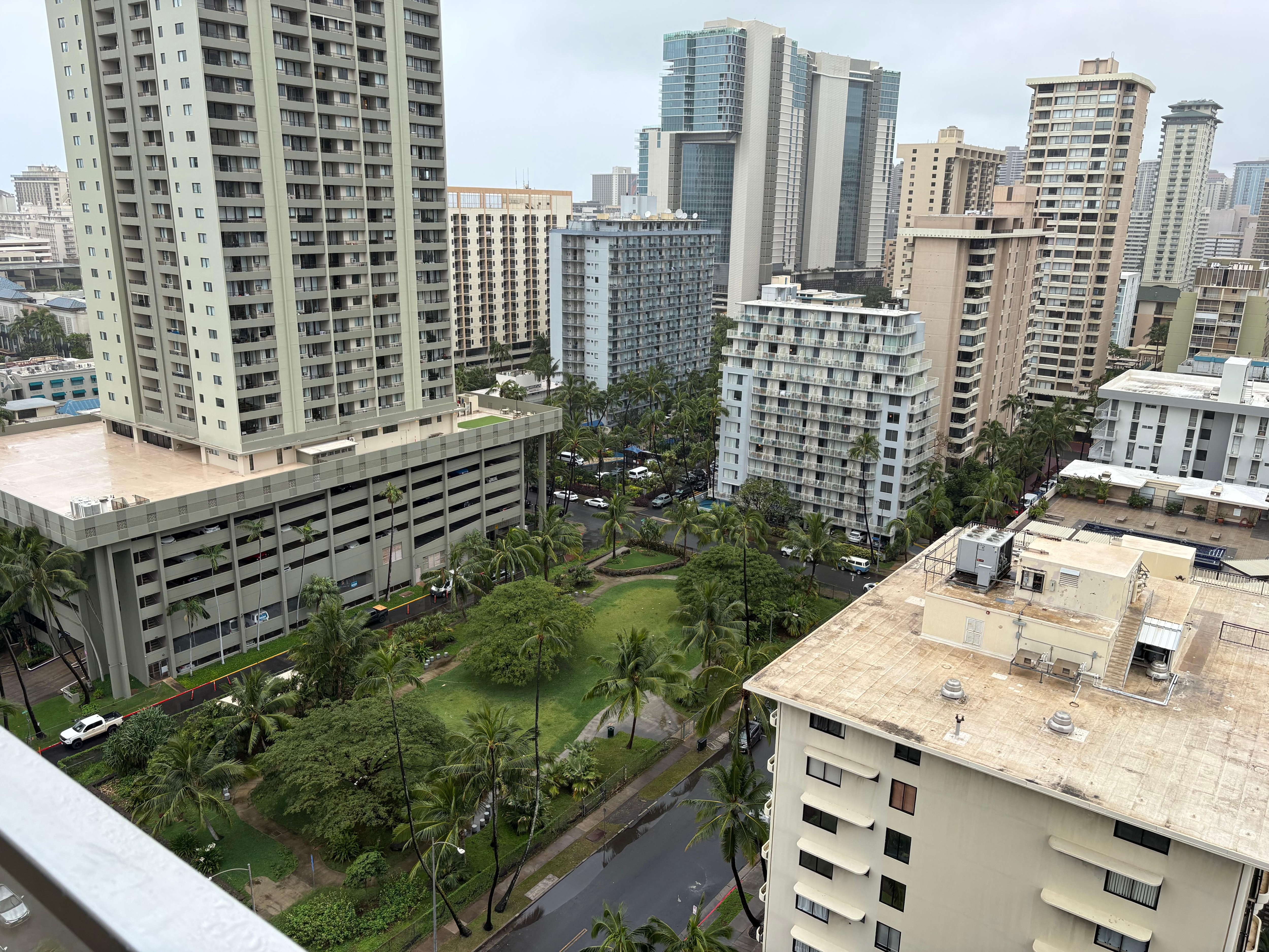 On the balcony overlooking Waikīkī 