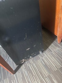 Rusted refrigerator