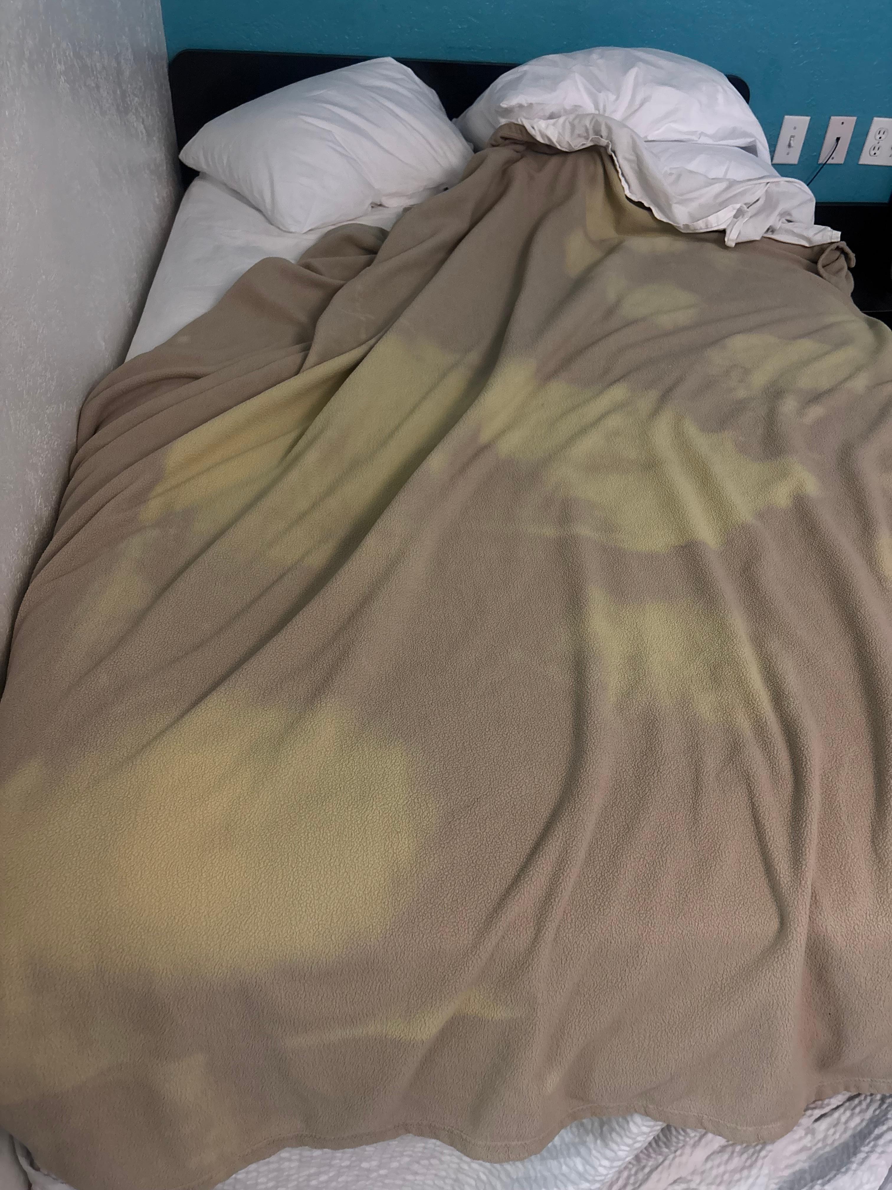 I felt sick to my stomach after seeing the bedsheets 