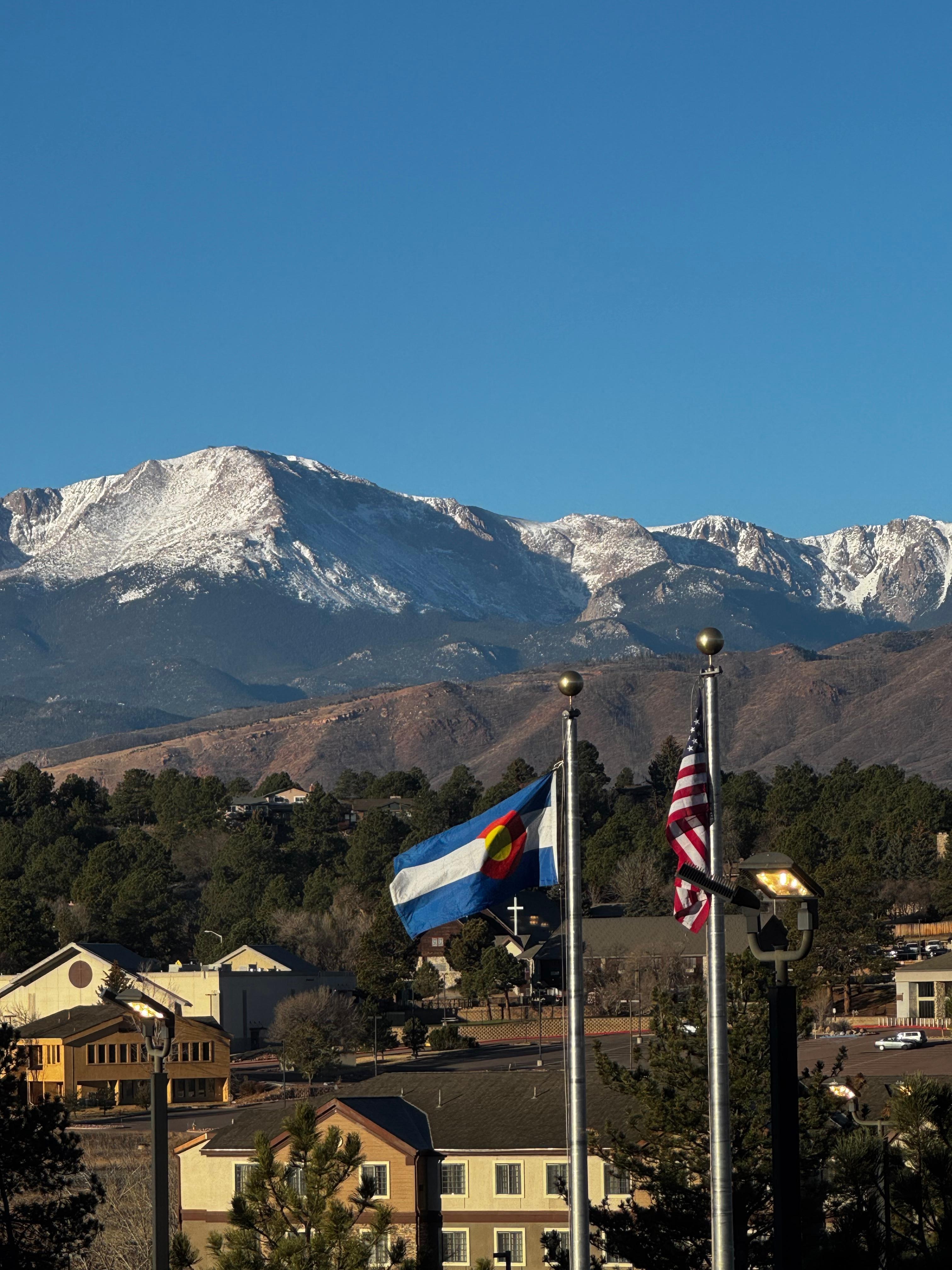 Awesome view of Pikes Peak.