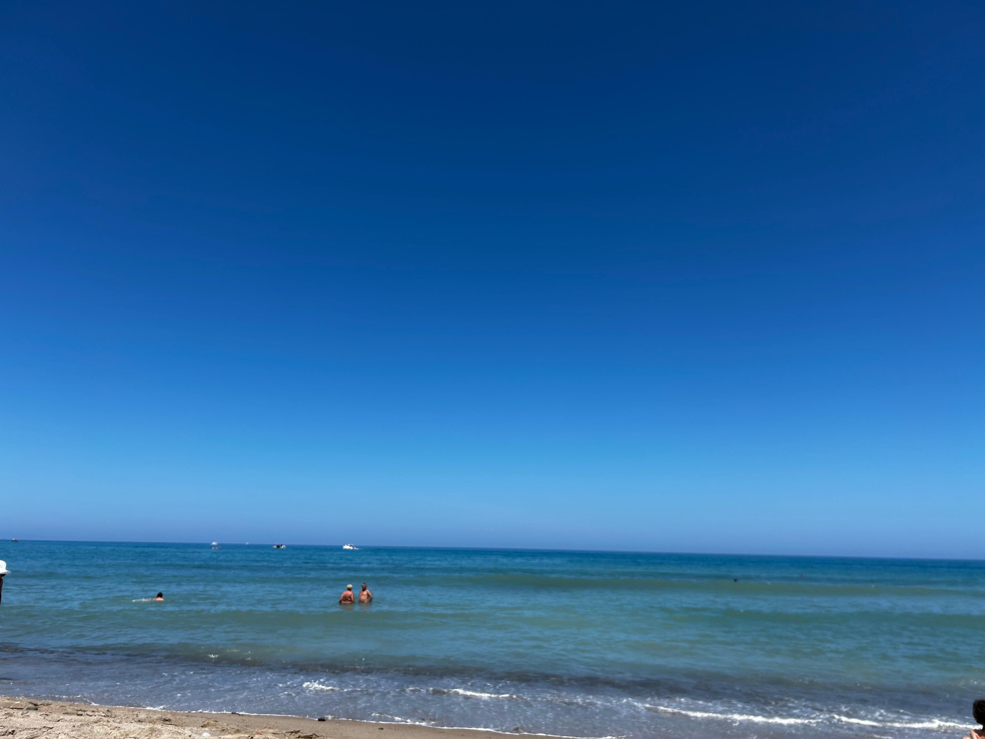 Beach across the street from hotel 