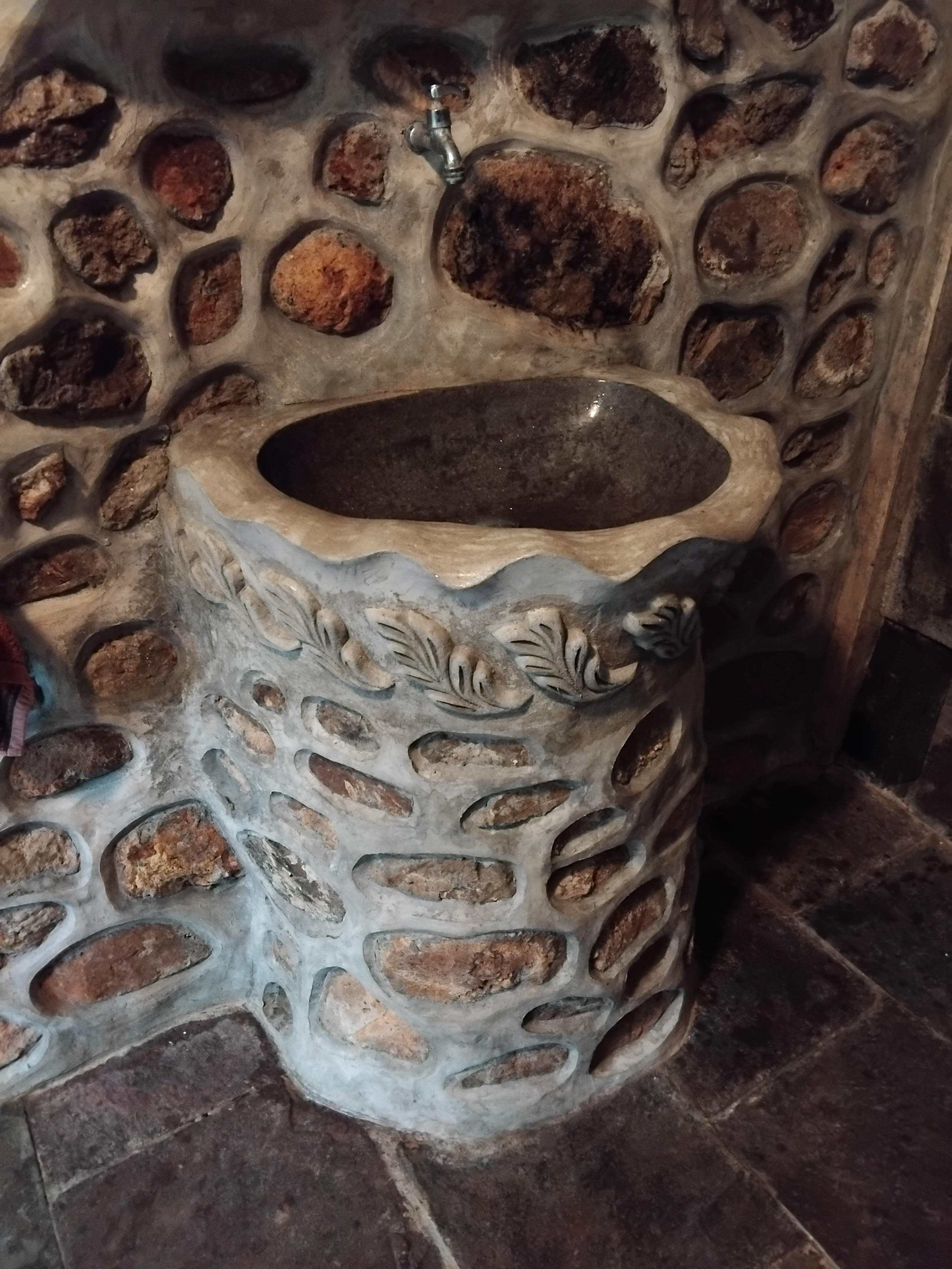 Eco unique stone washbasin