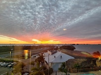 Sunset from the corridor window