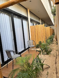 First floor room patio