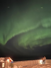 From back porch of resort