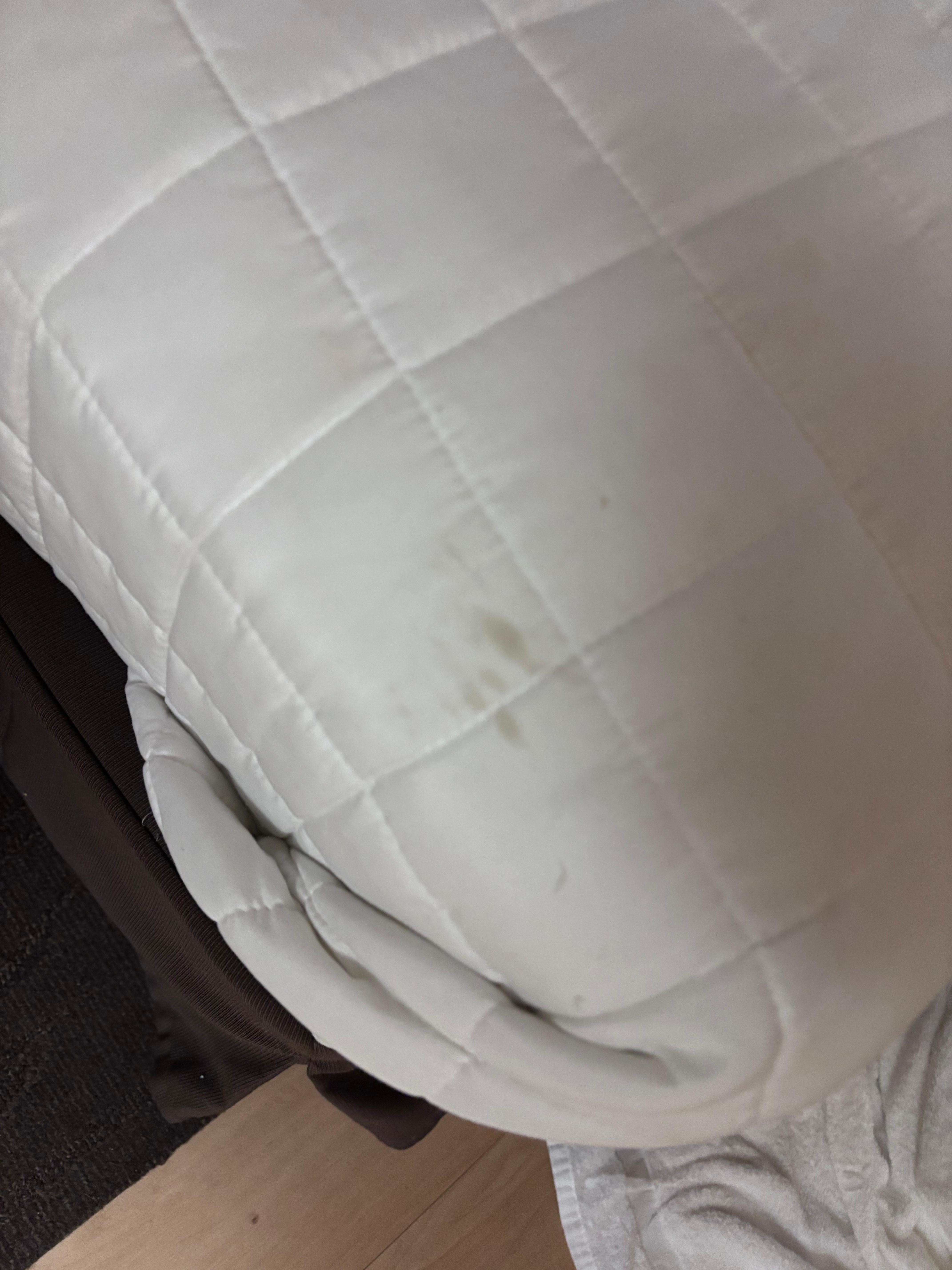 Stain on bed
