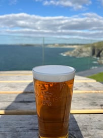 Good beer & a Great view.