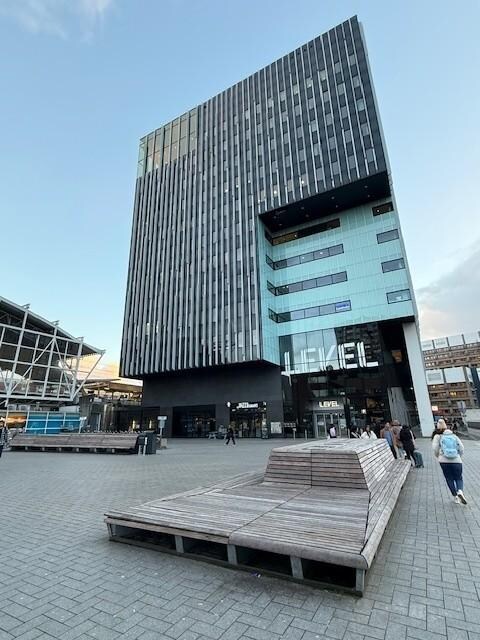 Located next to the station