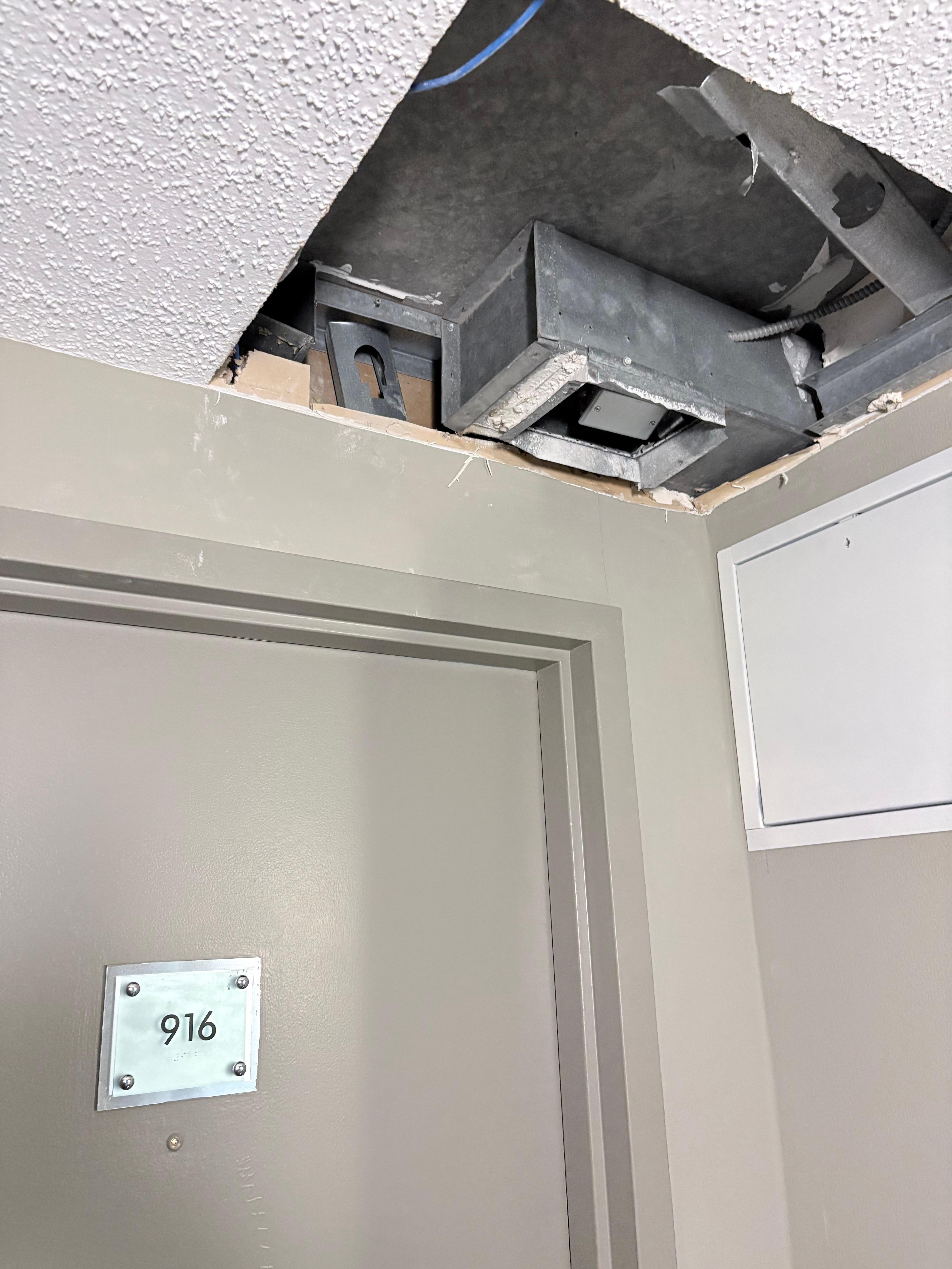 this was overhead my door floor nine room, 16