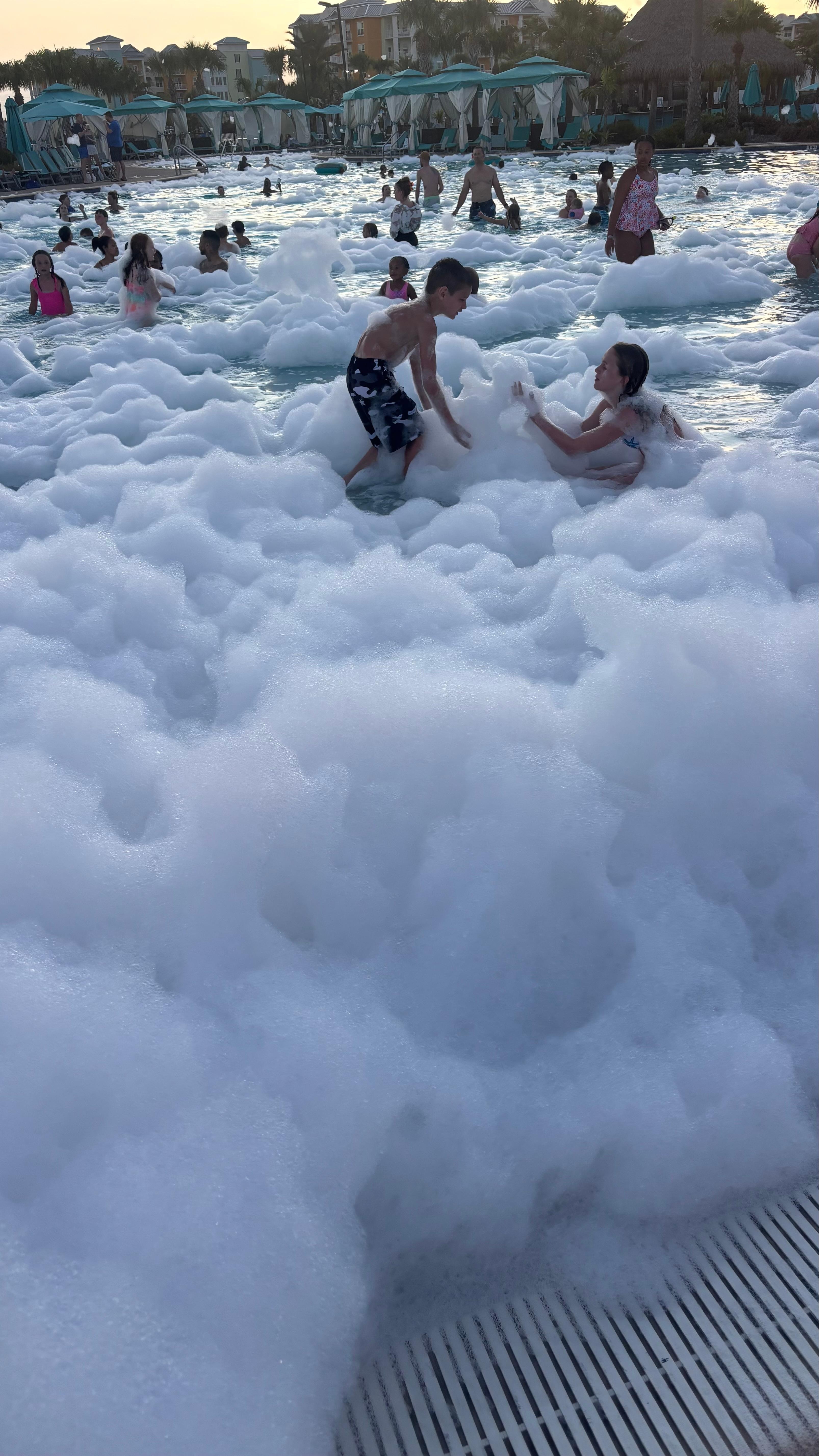 Foam party on Friday night was a hit